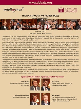 The rich should pay higher taxes | PDF