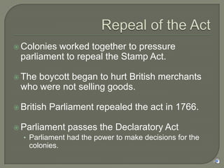 Taxes & stamp act with audio | PPT
