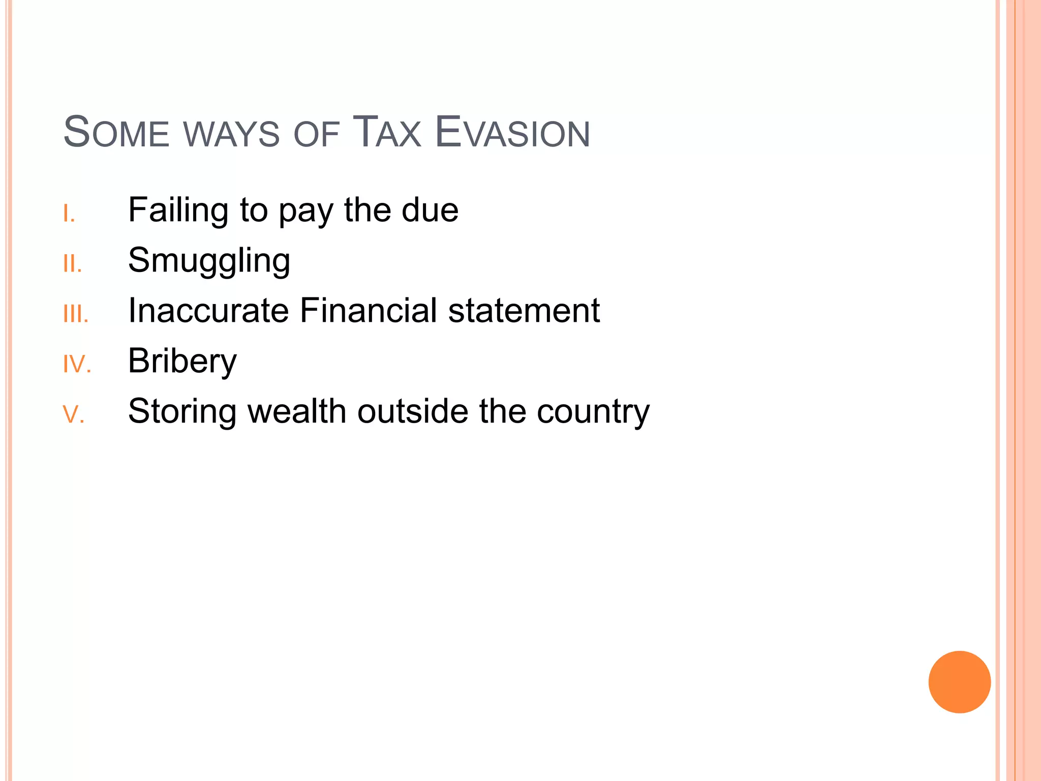 Tax evasion and avoidance | PPTX