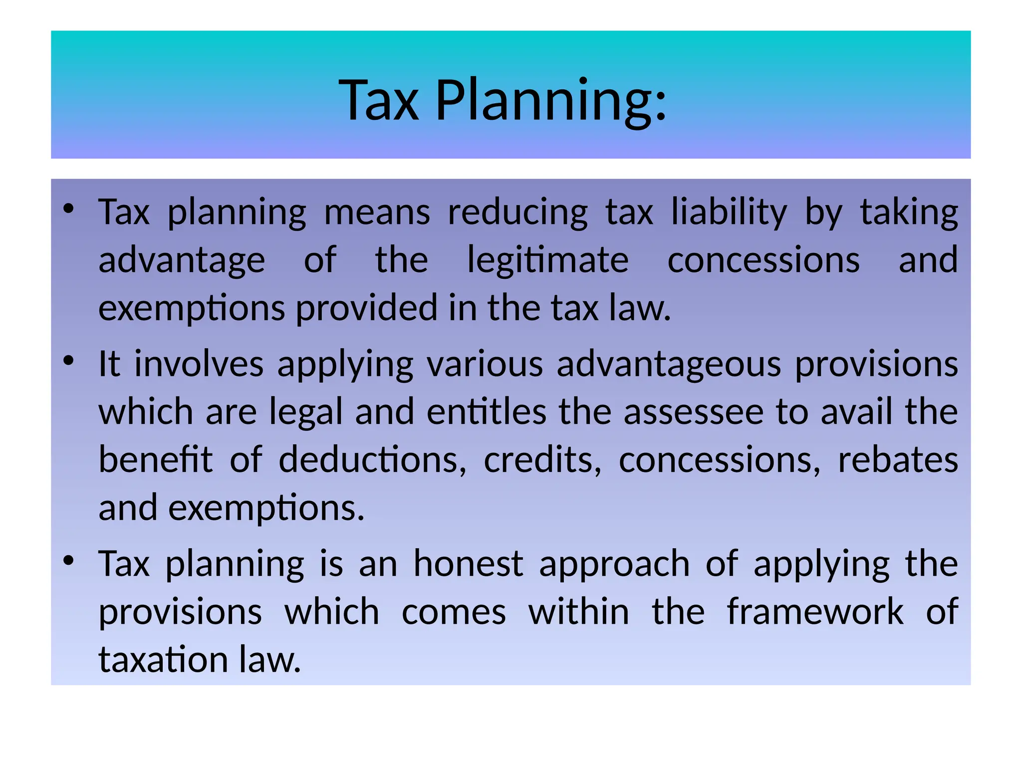 Tax evasion, Tax planning & Tax avoidance.pptx