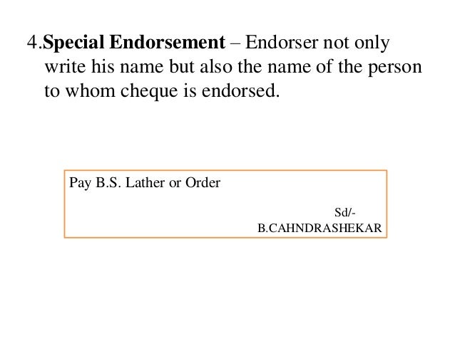 Negoatiation Endorsement