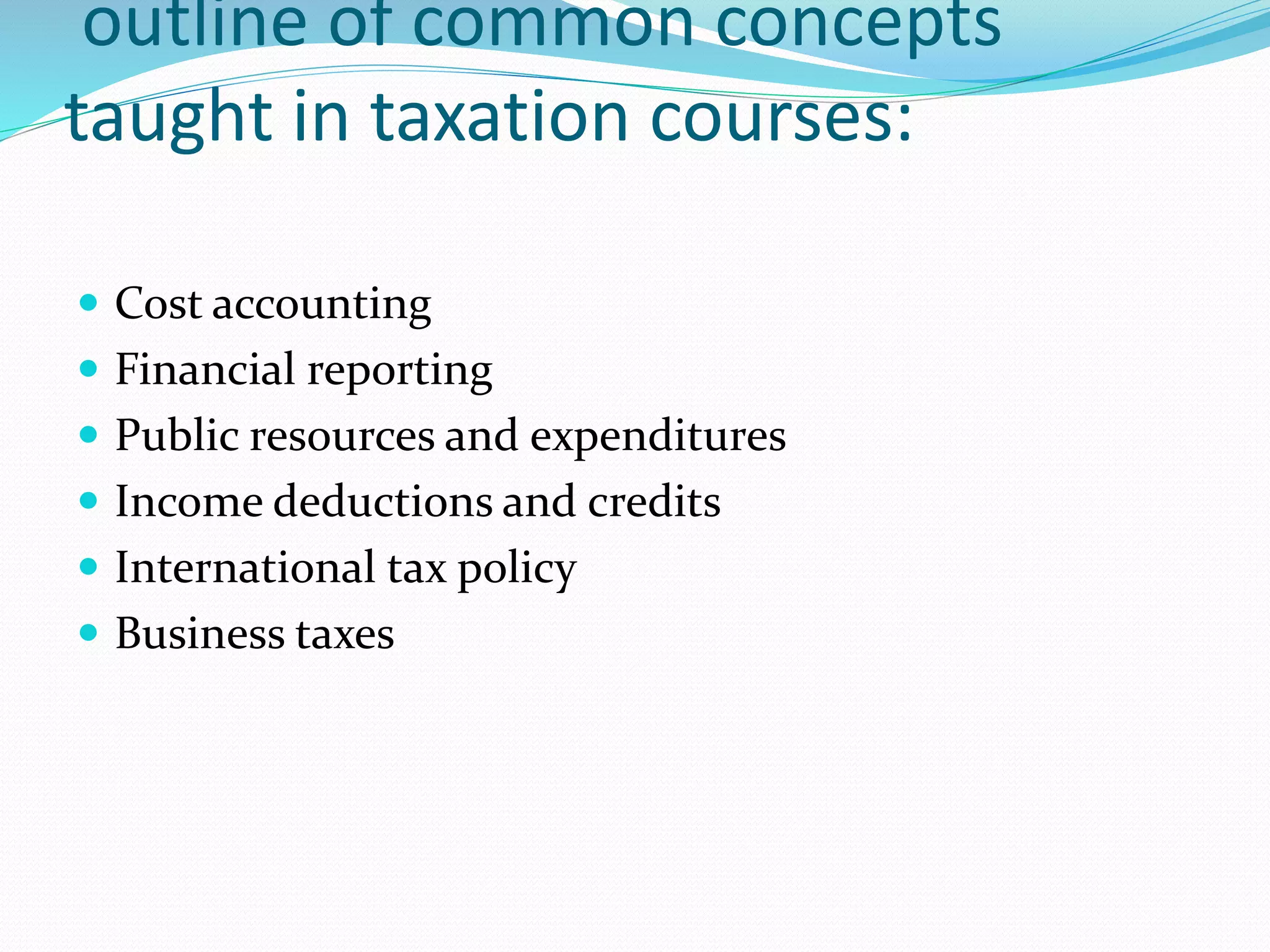 income tax courses after graduation | PPT