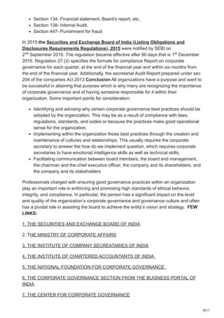 Golden opportunities under corporate governance | PDF