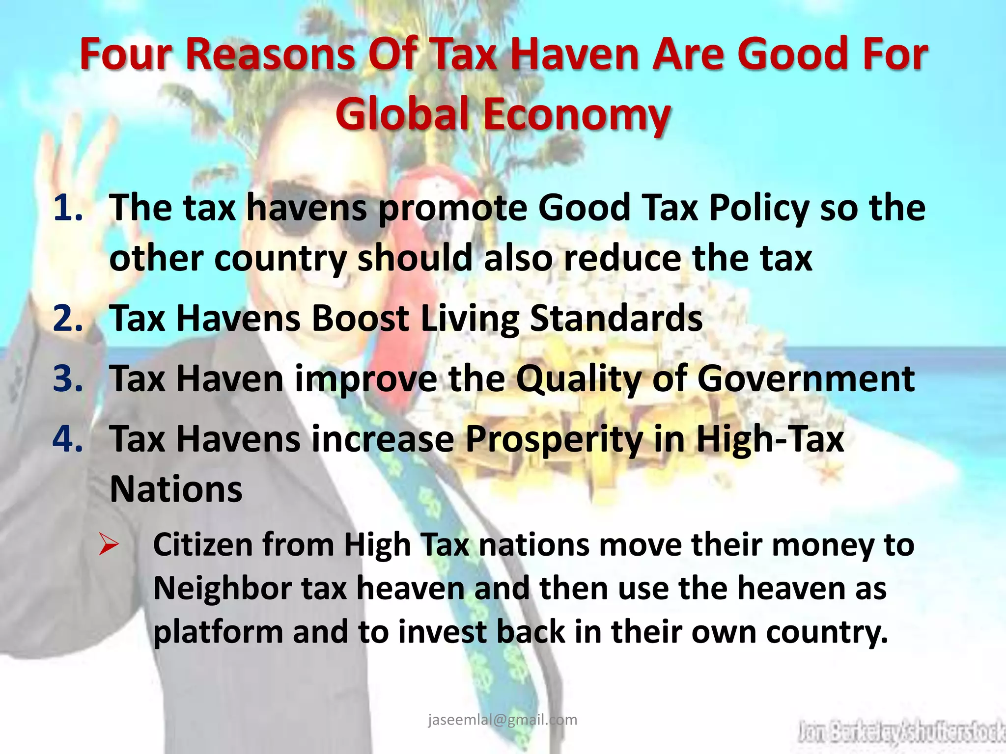 Tax Havens , Major Tax Havens around the world. | PPTX