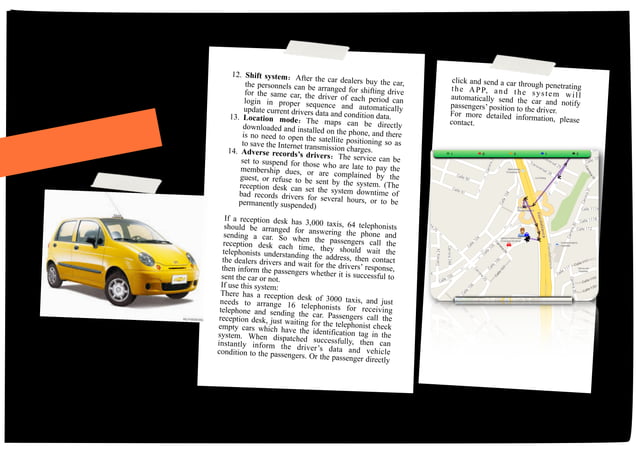 Taxi auto dispatching system | PPT
