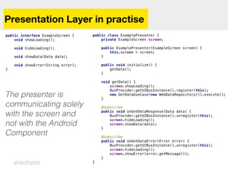 Clean Architecture @ Taxibeat | PPT