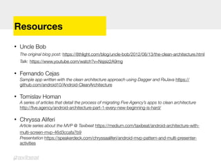 Clean Architecture @ Taxibeat | PPT