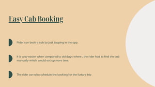 Taxi booking app benefits | PPT