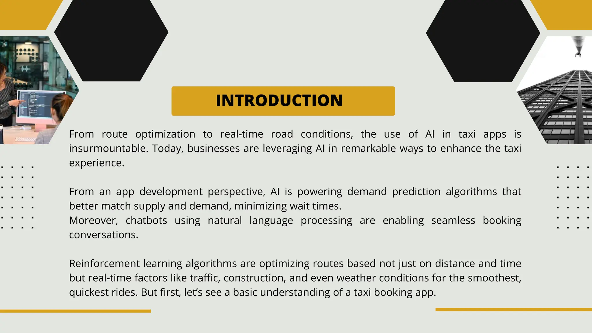 The Role Of Artificial Intelligence in Taxi Booking App Development | PPTX