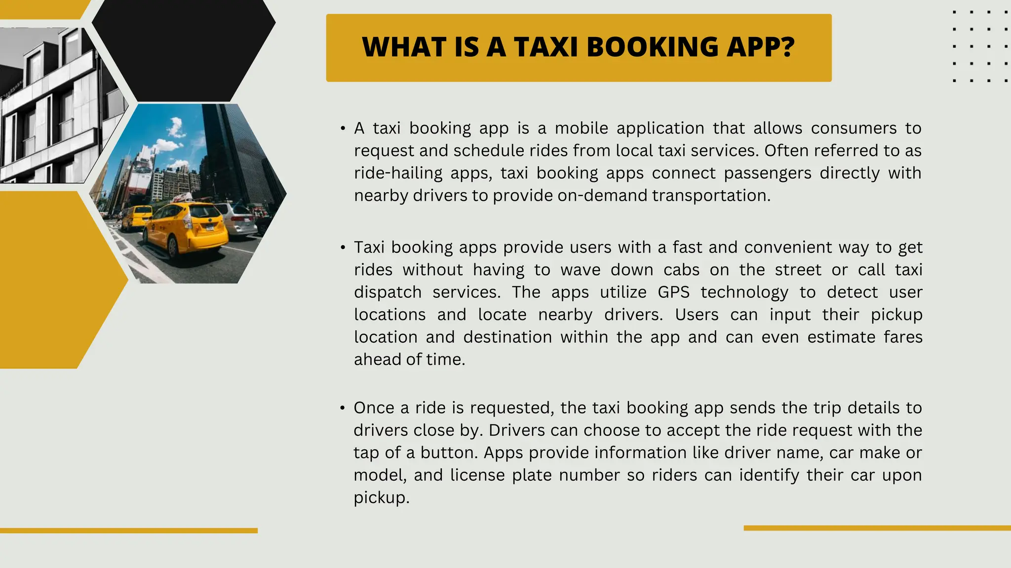 The Role Of Artificial Intelligence in Taxi Booking App Development | PPTX