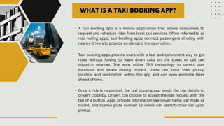 The Role Of Artificial Intelligence in Taxi Booking App Development | PPTX