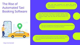 Taxi Booking Software : From Manual Dispatch To Automated | PPT