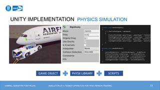 Gabriel Font (2021) Simulation of a TaxiBot Operation for First Person ...