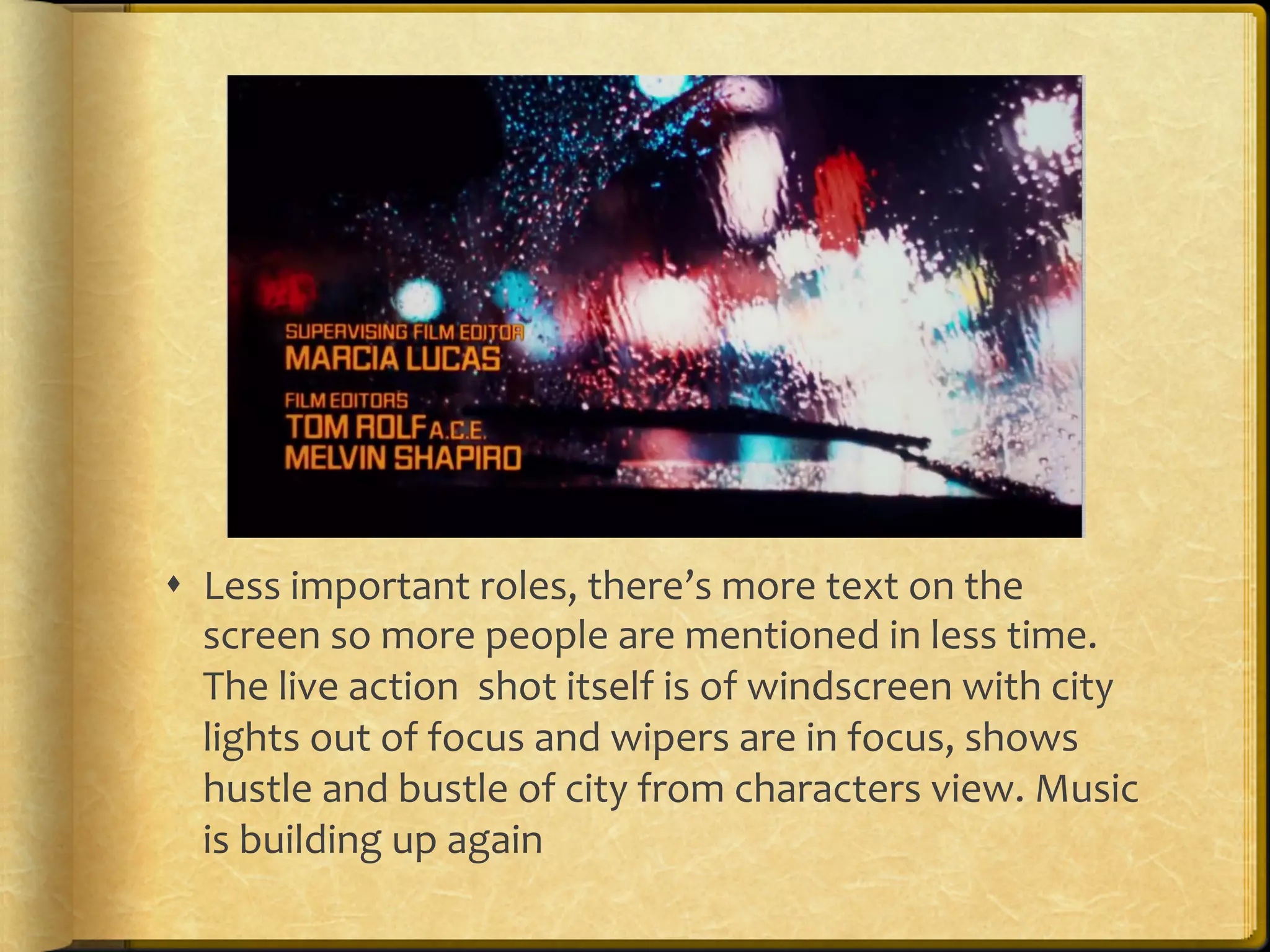 Taxi Driver - Title Sequence Analysis | PDF