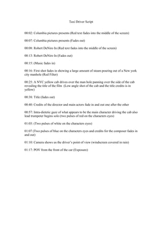 Taxi driver script | PDF