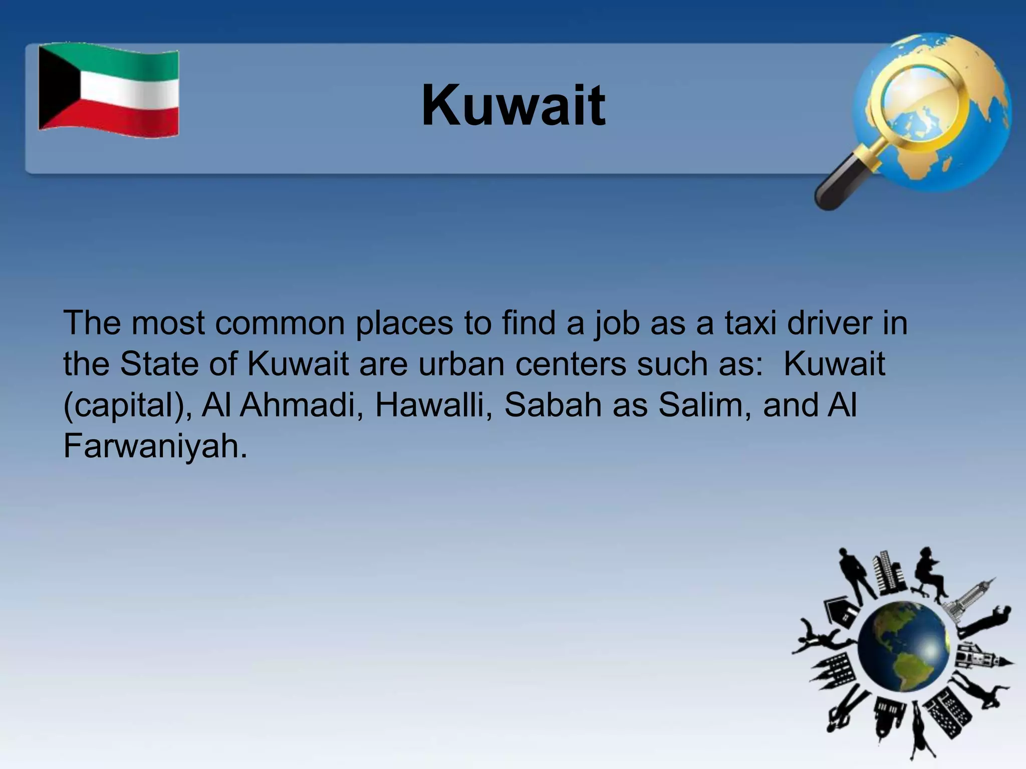Taxi Driver in Kuwait | PPTX