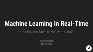 Machine Learning in Real-Time | PPT