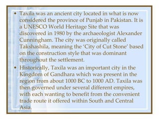Taxila | PPTX