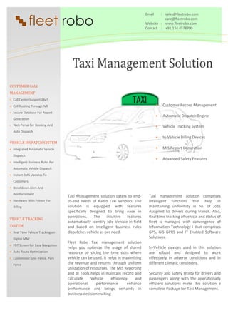 Taxi Management Solutions | PDF | Consumer Electronics | Technology ...