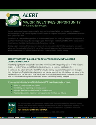 Tax incentive alert KS | PDF