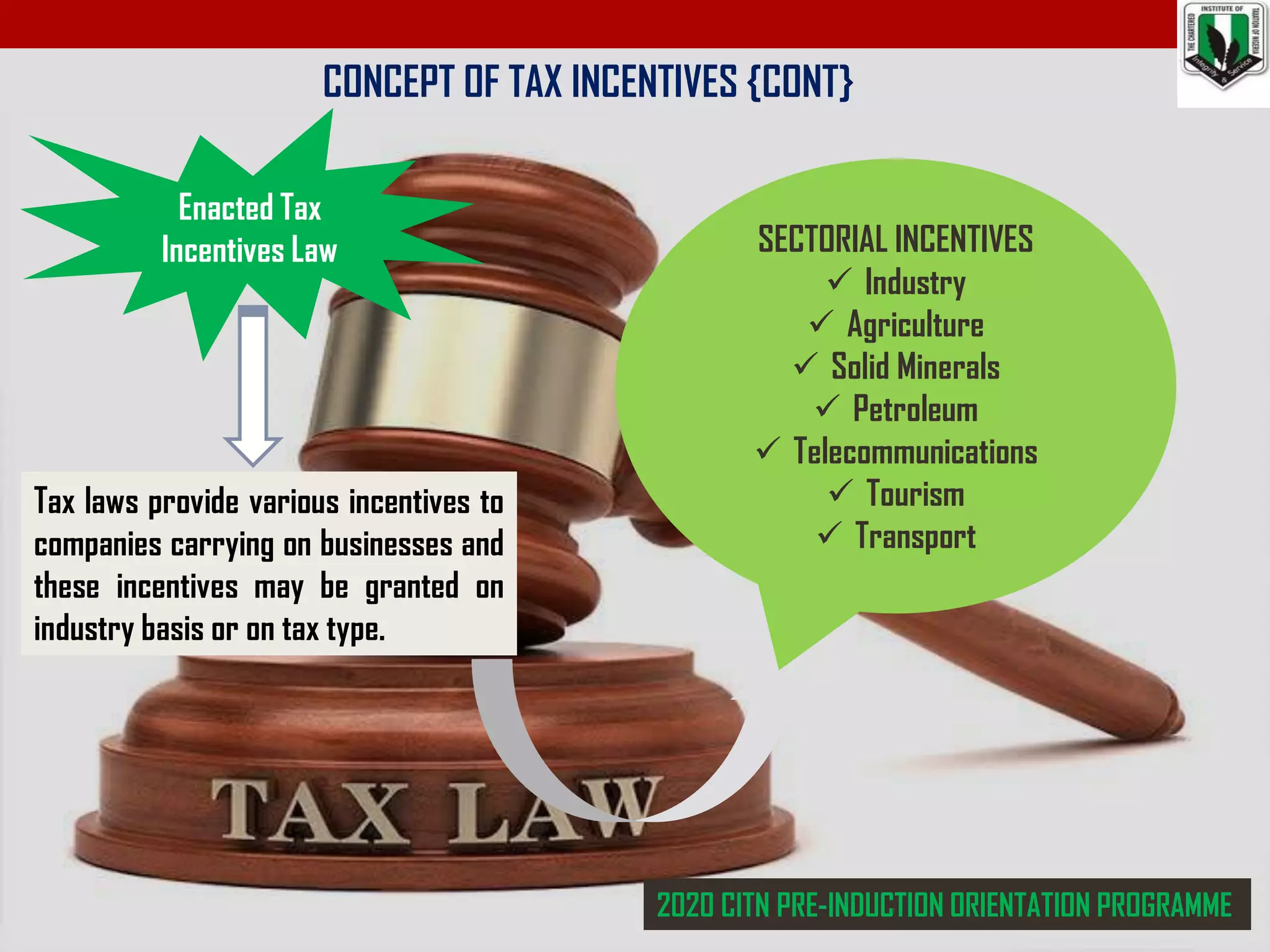 Tax incentives and the reality of revenue generation in nigeria prof ...