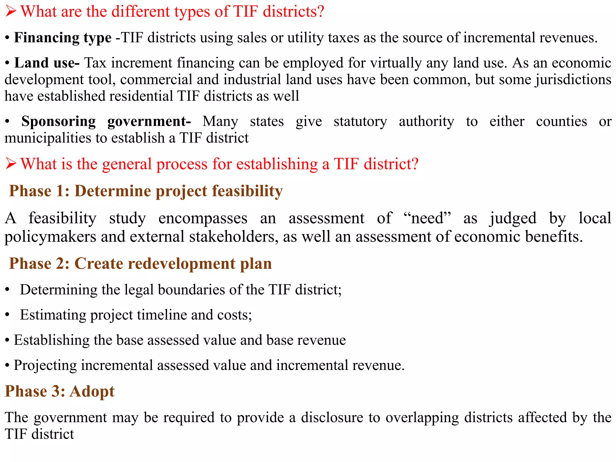 Tax increment financing (TIF) | PPTX