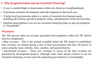 Tax increment financing (TIF) | PPTX