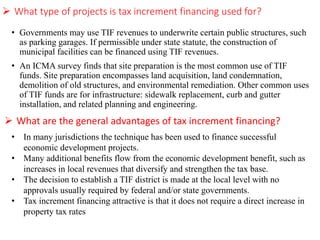 Tax increment financing (TIF) | PPTX