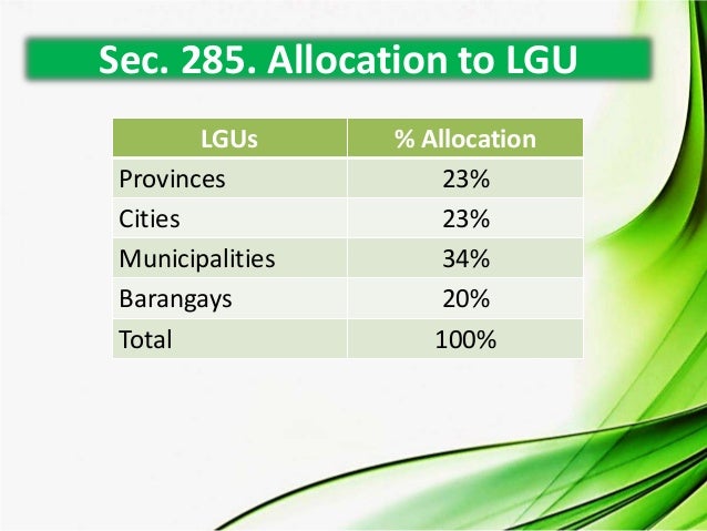 Taxing powers, scope and limitations of nga and lgu