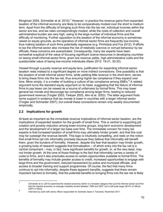 Taxing the informal economy challenges, possibiliites and remaining ...