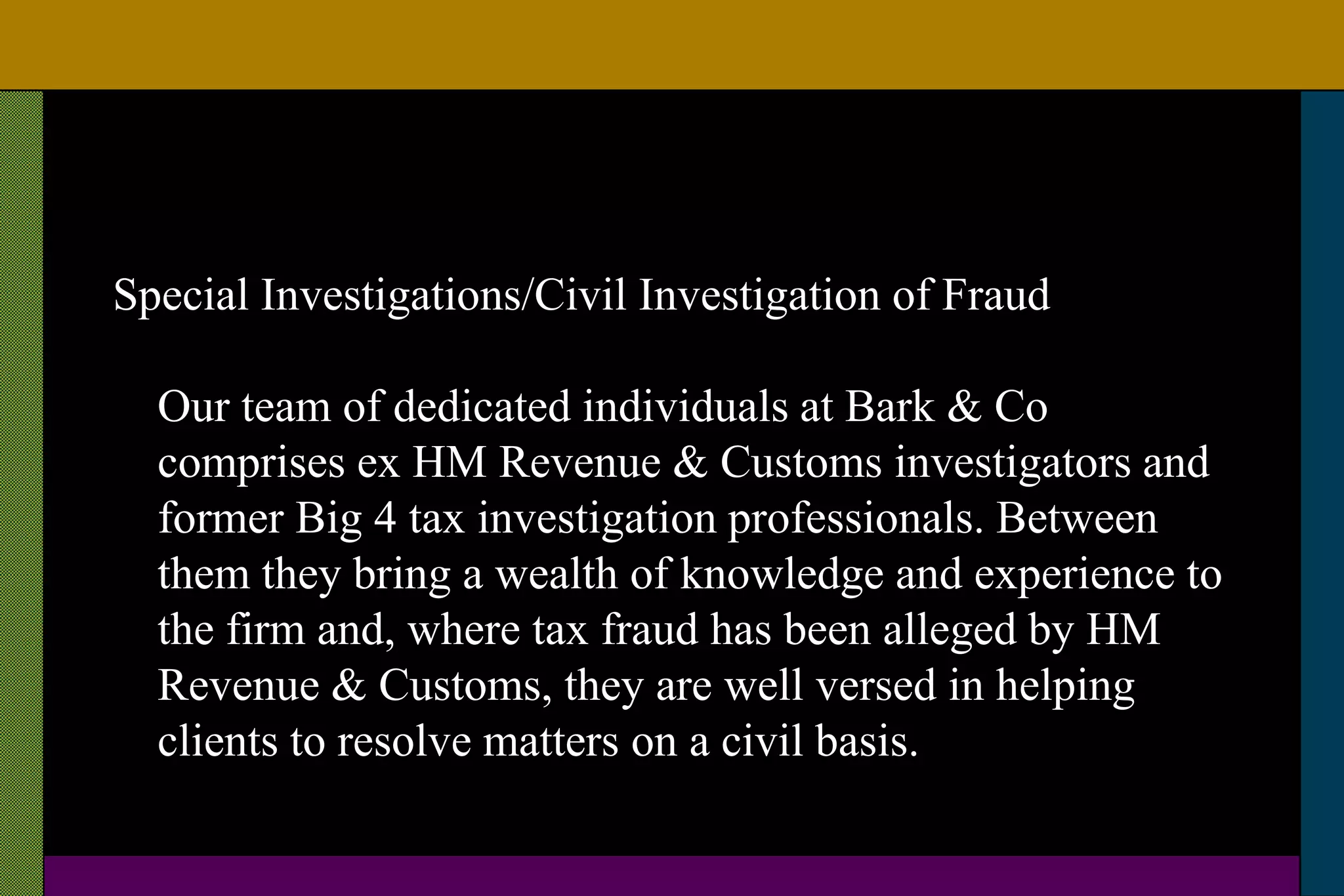 Tax investigations | PPTX