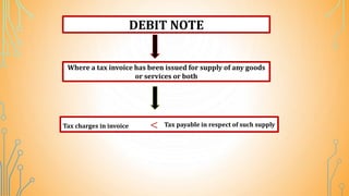 Tax invoice , credit ntote and debit note | PPTX