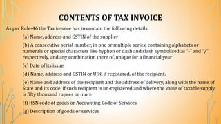 Tax invoice , credit ntote and debit note | PPTX