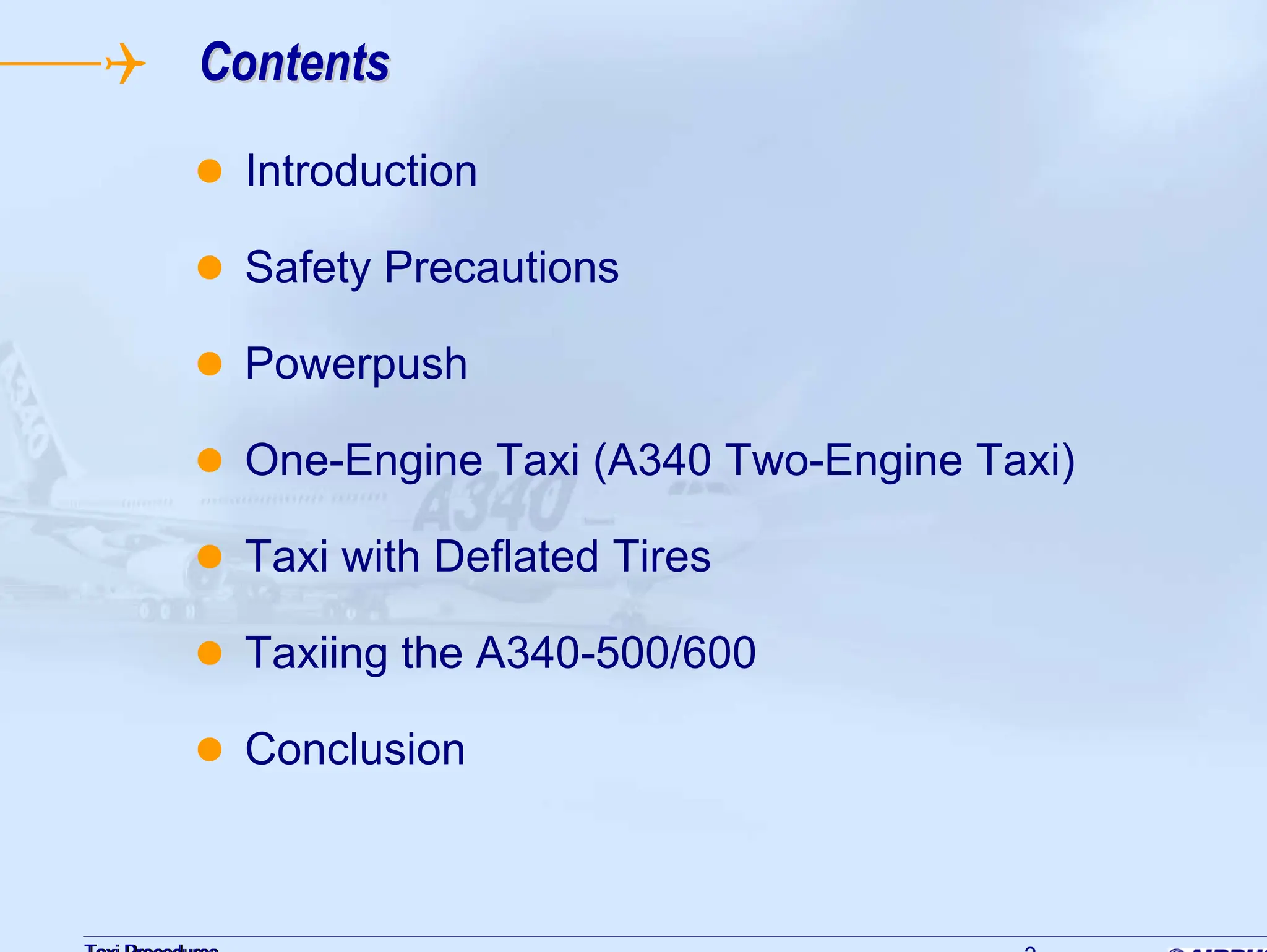 Taxi Procedures for Airbus A320 Family and A340 Regularies | PDF