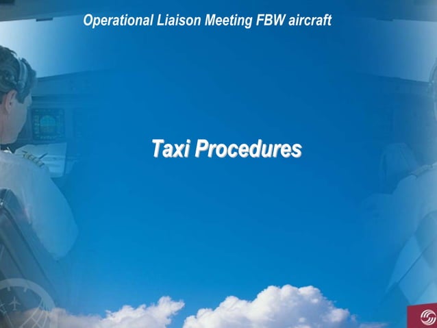 Taxi Procedures for Airbus A320 Family and A340 Regularies | PDF | Air ...