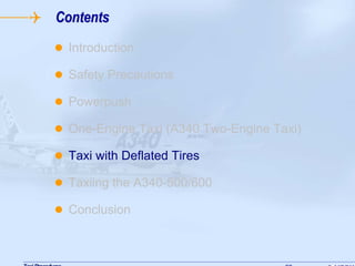 Taxi Procedures for Airbus A320 Family and A340 Regularies | PDF