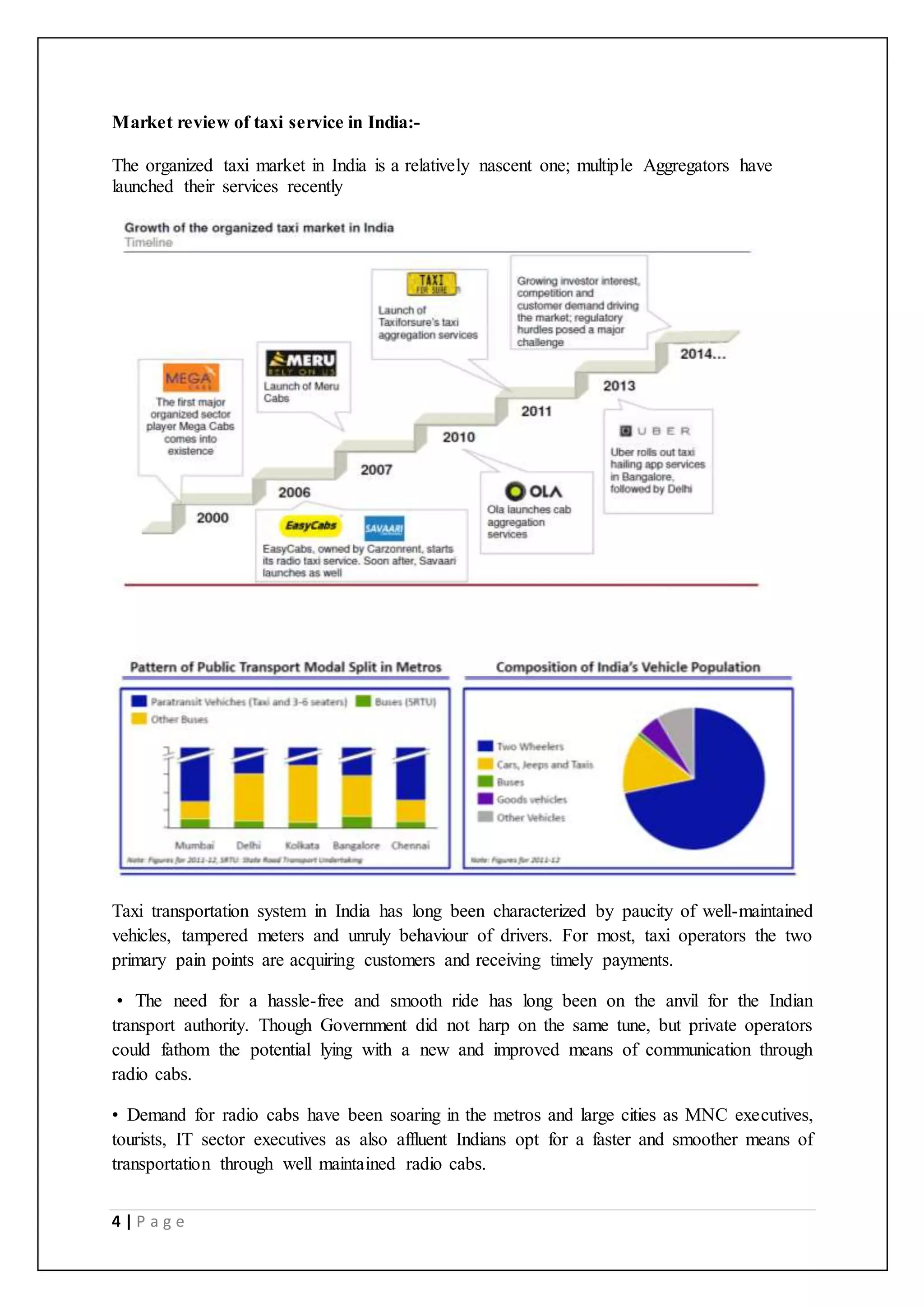 Taxi service aggregation | DOCX