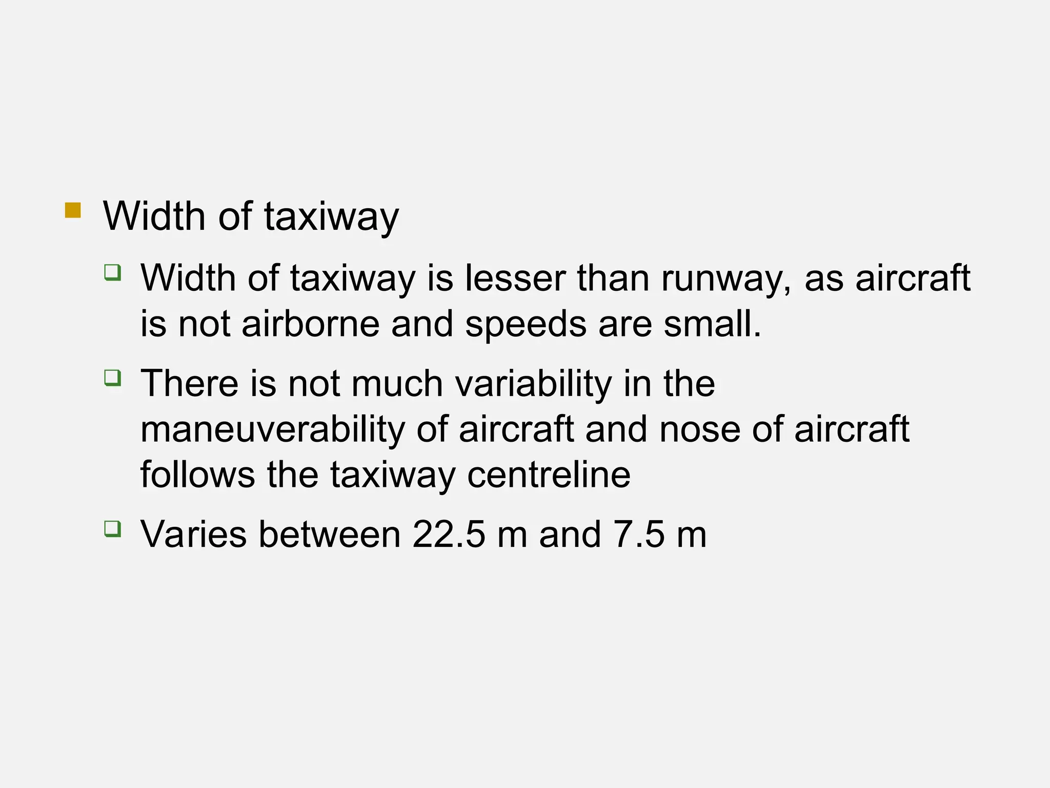 Taxiway design for airport with geometric consideration | PPT