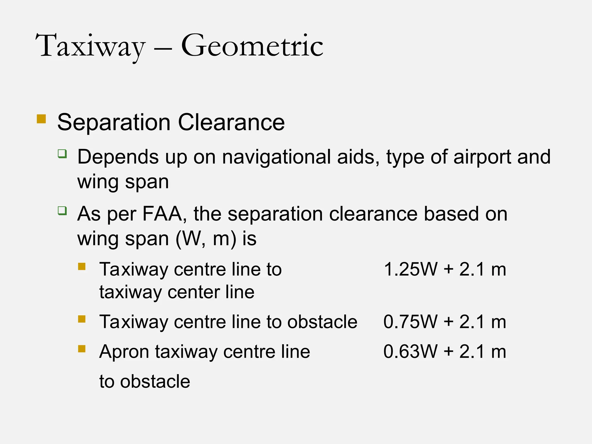 Taxiway design for airport with geometric consideration | PPT
