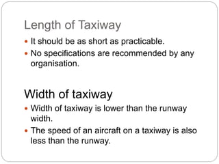Taxiway design | PPTX
