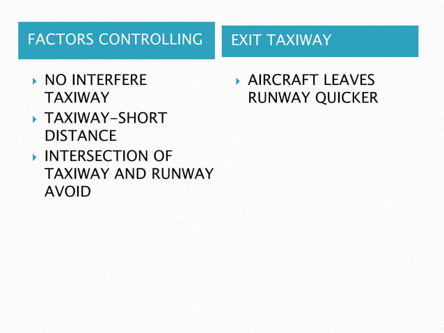 Taxiway design and geometrical design of taxiway | PPTX