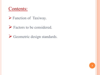 Taxiway design perfect ppt | PPTX