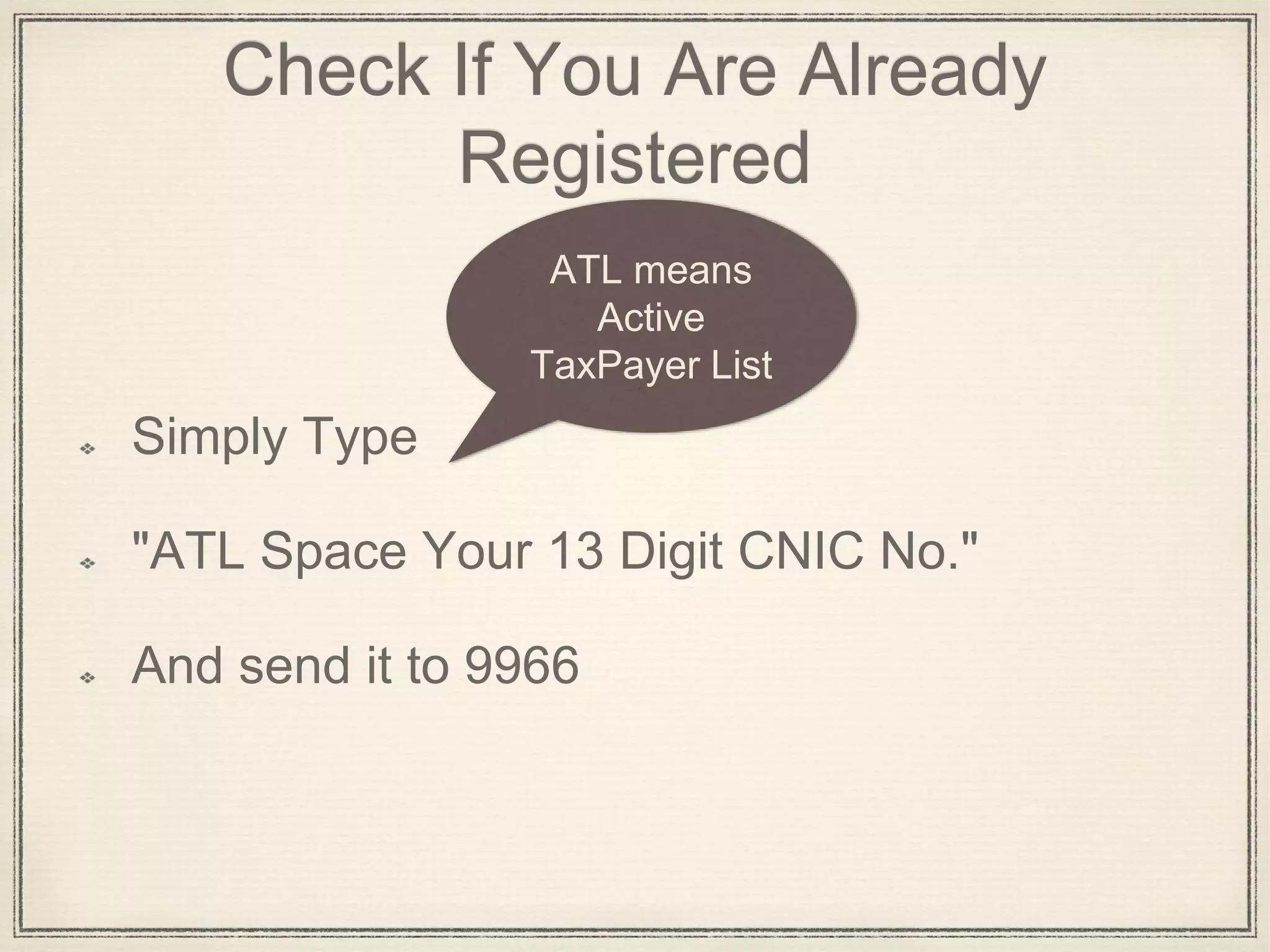 How To Register With FBR & Why You Should ! | PPTX