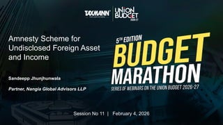 Amnesty Scheme for Foreign Asset Disclosure | PPTX