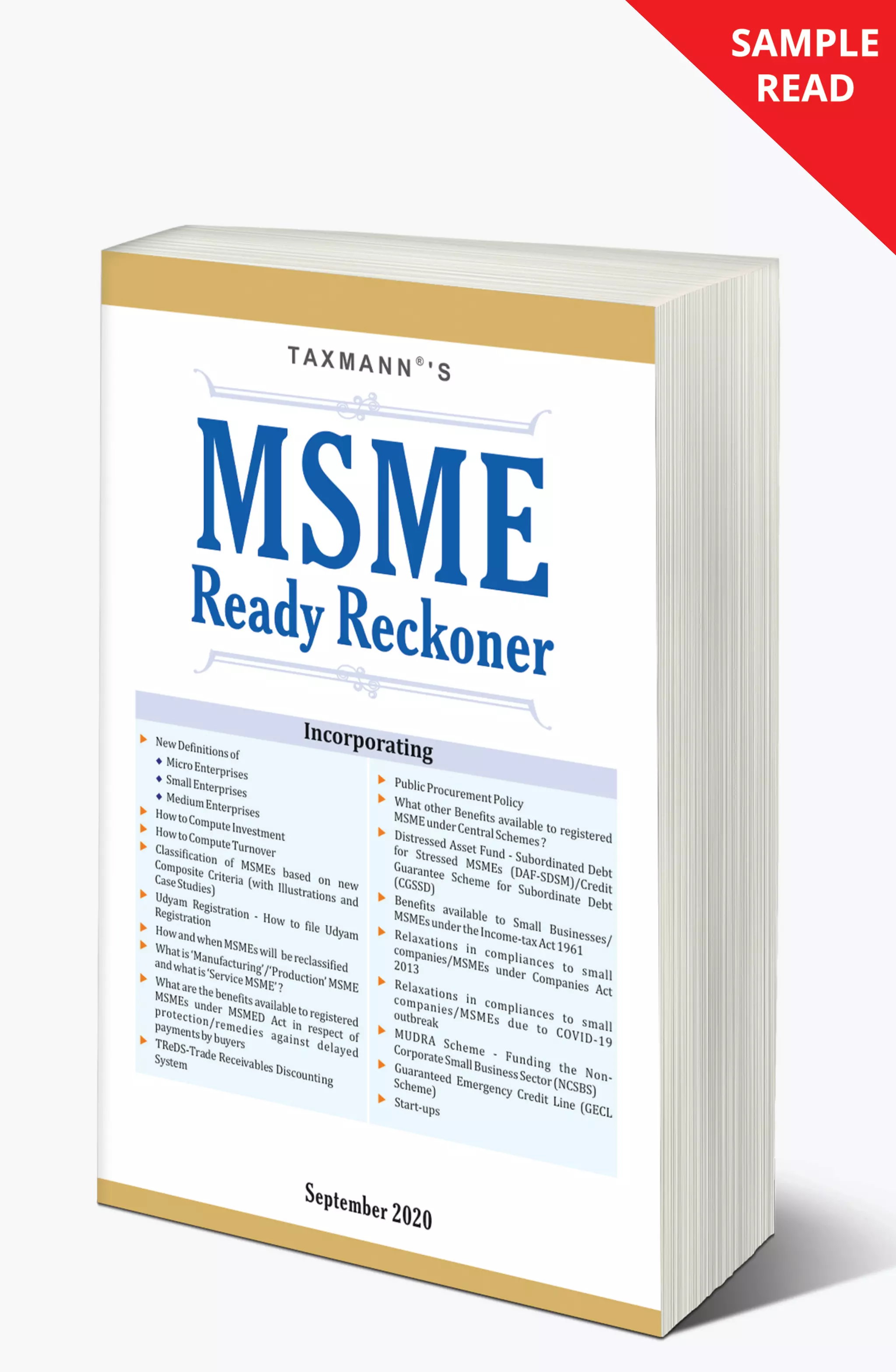Taxmann's MSME Ready Reckoner | PDF