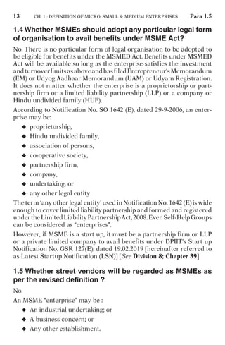 Taxmann's MSME Ready Reckoner | PDF