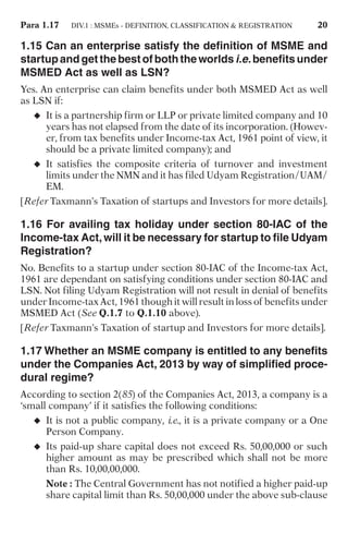 Taxmann's MSME Ready Reckoner | PDF