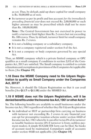 Taxmann's MSME Ready Reckoner | PDF