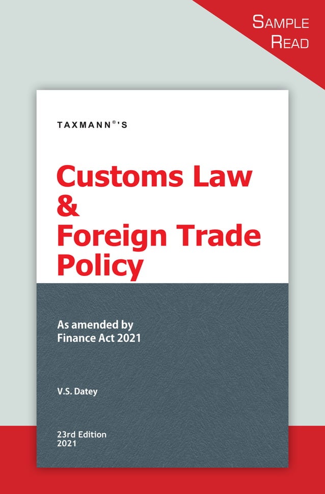 Taxmann's Customs Law & Foreign Trade Policy | PDF