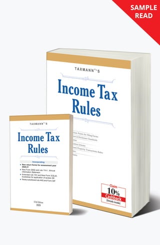 Taxmann's Income Tax Rules with Supplement | PDF